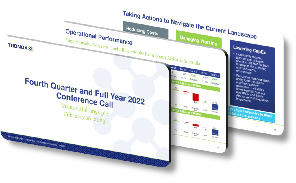 Effective Presentation Design: Key Insights from Tronox Holdings ...