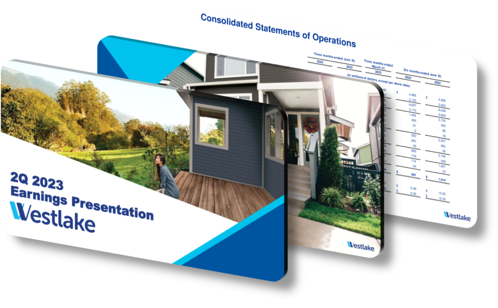 Effective Q2 2023 Presentation Design: Key Insights by Westlake - SlideGenius