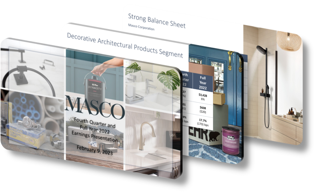 Masco's 2022 Earnings Presentation Design: Key Strategies Highlighted ...