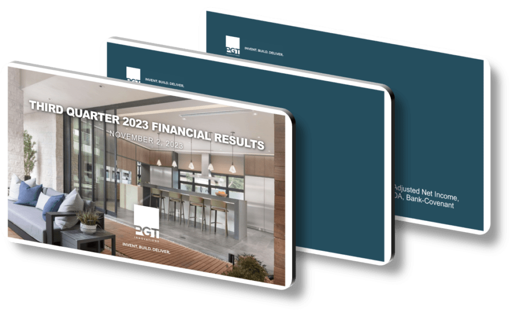 Effective Q3 Presentation Design: PGT Innovations' Success | SlideGenius