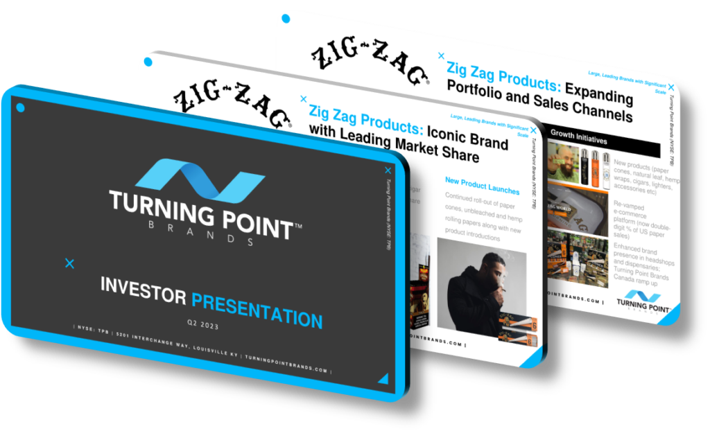 Turning Point Brands' Innovative Product Highlights - Presentation Design | SlideGenius