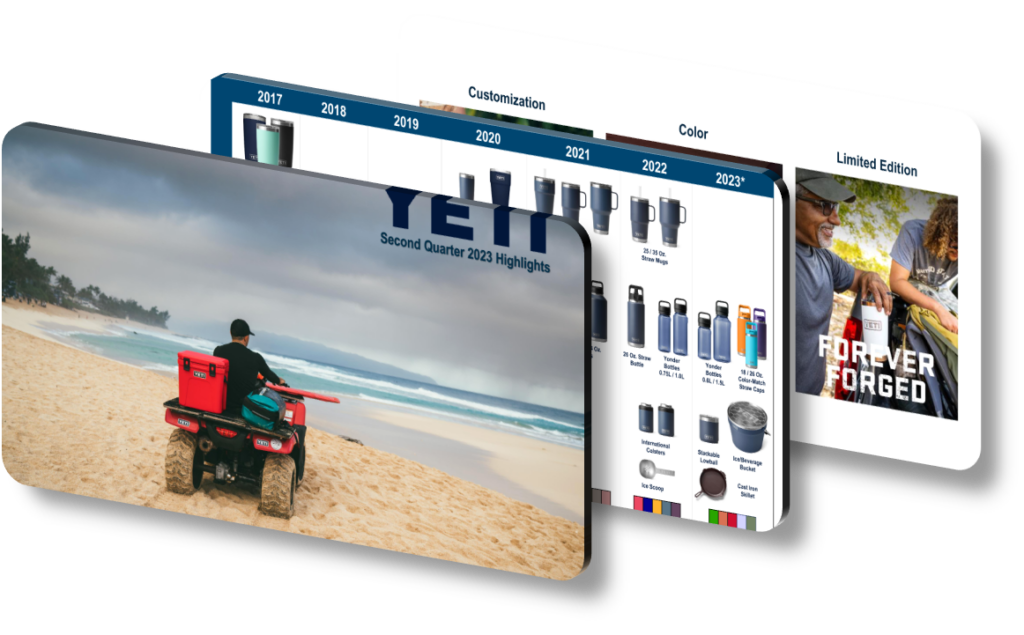Effective Q2 2023 YETI Presentation Design: Key Innovations - SlideGenius