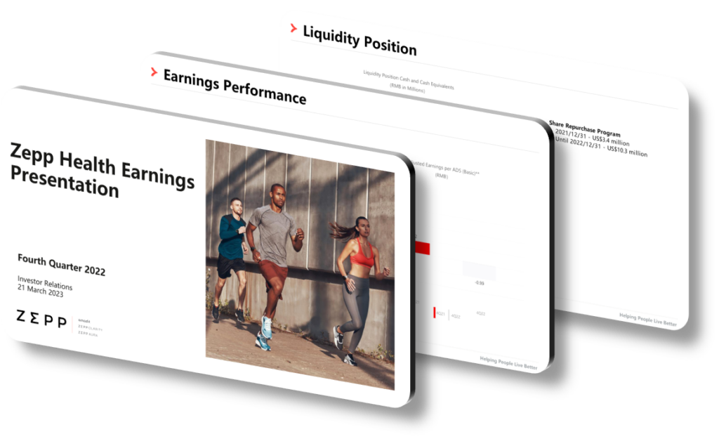 Effective Presentation Design: Key Insights from Zepp Health's Q4 2022