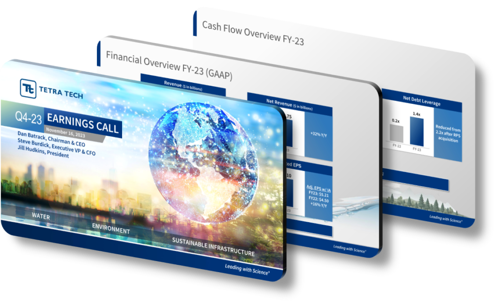 How Does Tetra Tech's Q4-23 Presentation Design Communicate Key ...