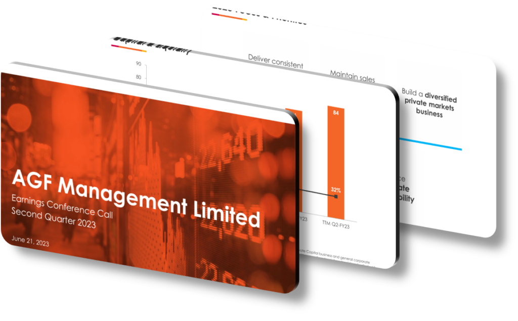 Effective Earnings Presentation Design: AGF Management 2023 Insights ...