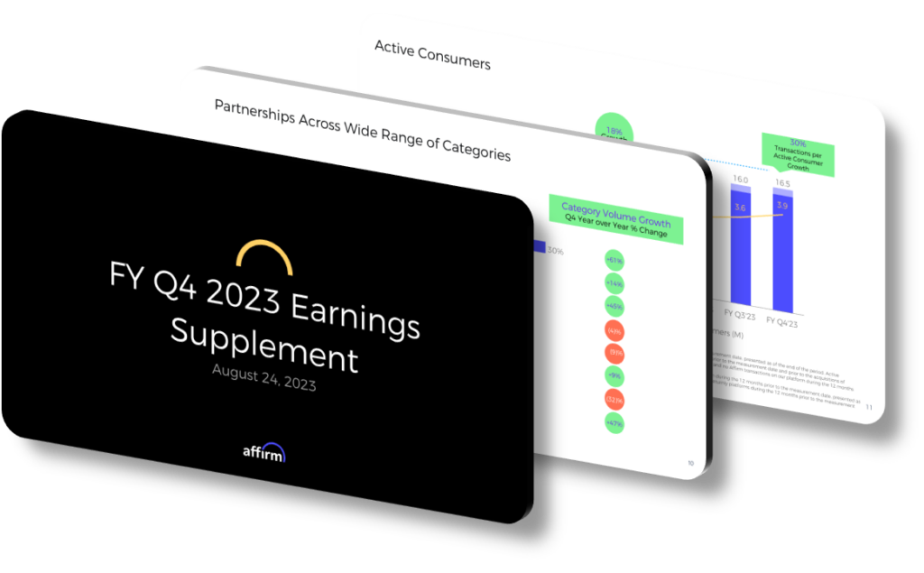 Affirm's FY Q4 2023 Presentation Design: Unveiling Key Growth Metrics ...