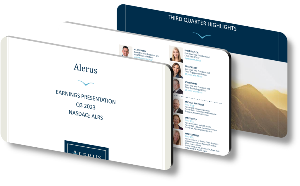 Alerus Financial Logo Alerus Financial | JTH Lighting Alliance