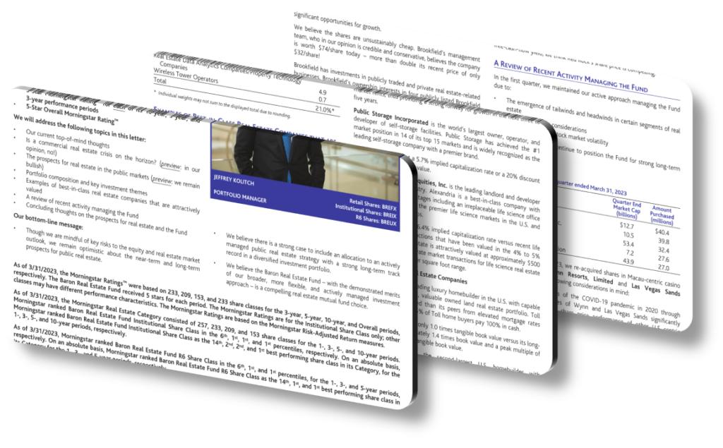 Baron Funds' Effective Presentation Design for Investment Insights ...