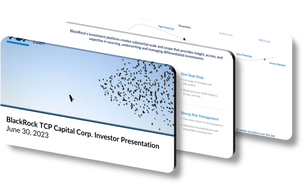 Effective Presentation Design: Key Insights from BlackRock TCP Capital