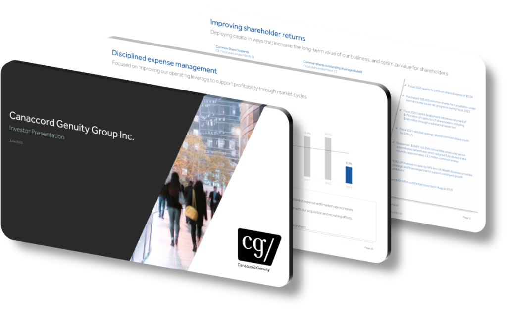 Effective Presentation Design: Canaccord Genuity's June 2023 Key ...