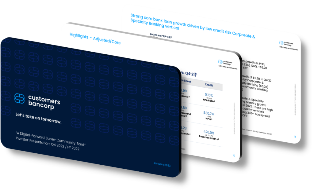 What Makes Customers Bancorp's Presentation Design Effective in ...