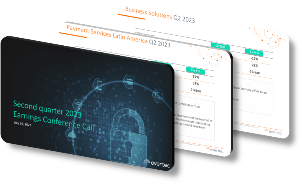 Effective EVERTEC Q2 2023 Presentation Design - SlideGenius