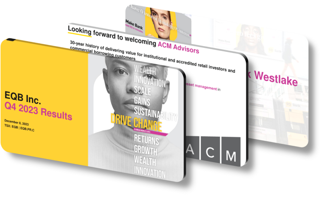 Equitable Bank's Exceptional Presentation Design for Financial Insights ...