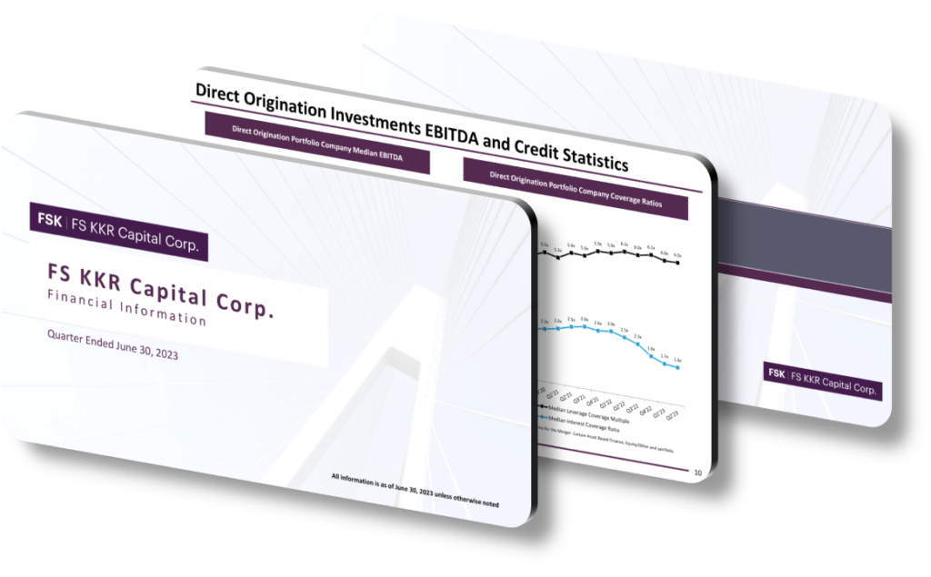 FS KKR Capital's Financial Strategy Presentation Design | SlideGenius