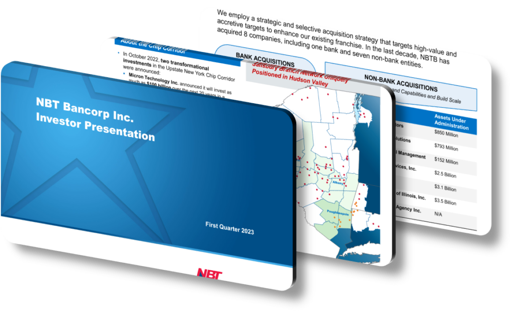 Effective Q1 2023 Presentation Design: Key Insights by NBT Bancorp | SlideGenius