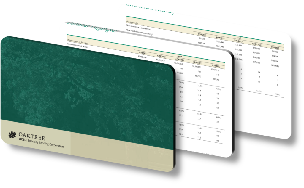 What Makes Oaktree Specialty Lending's Q4 2023 Presentation Design ...