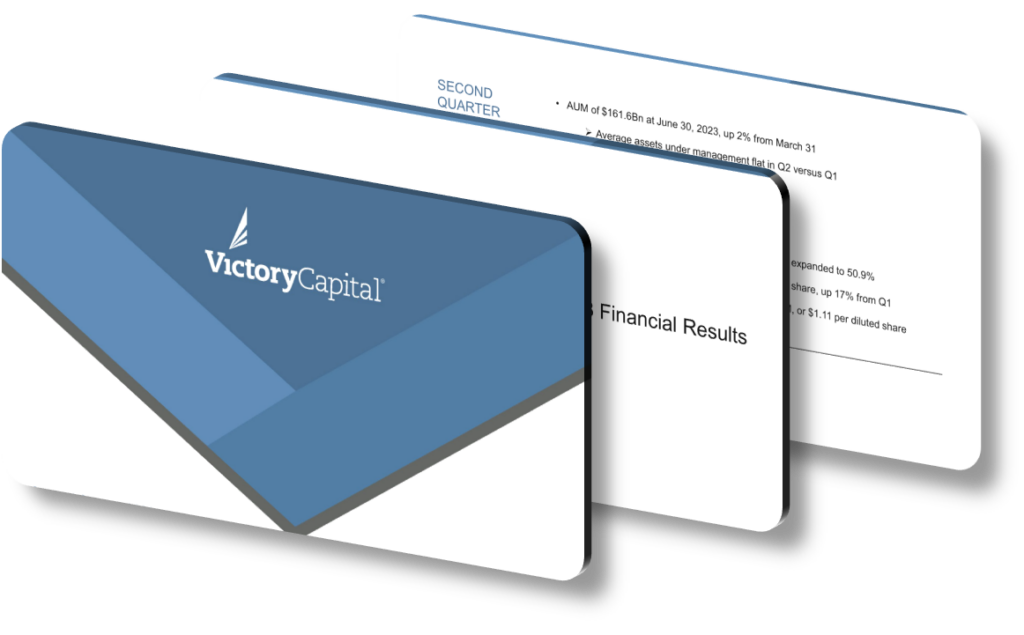 Victory Capital Q2 2023 Presentation: Key Design Elements | SlideGenius