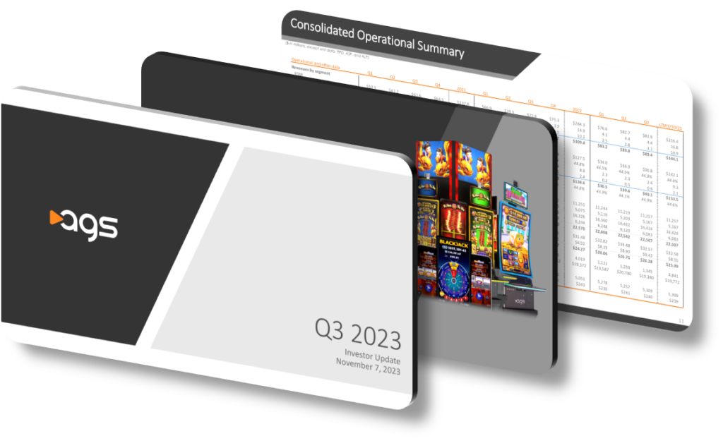 Q3 2023 PlayAGS Presentation: Unveiling Gaming Revenue Growth | SlideGenius