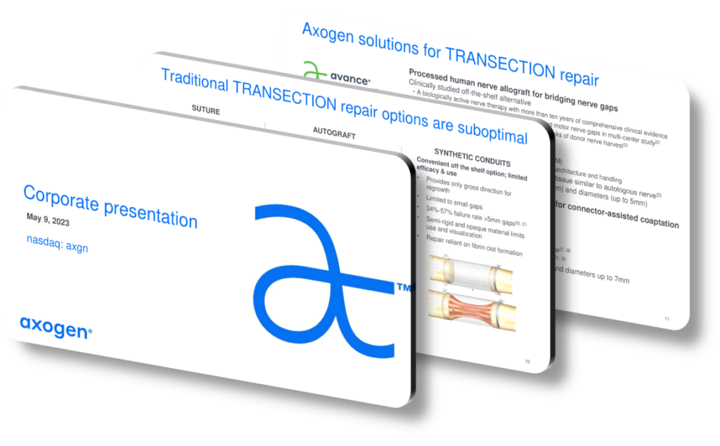 Effective Presentation Design for Axogen's Nerve Repair Innovations ...