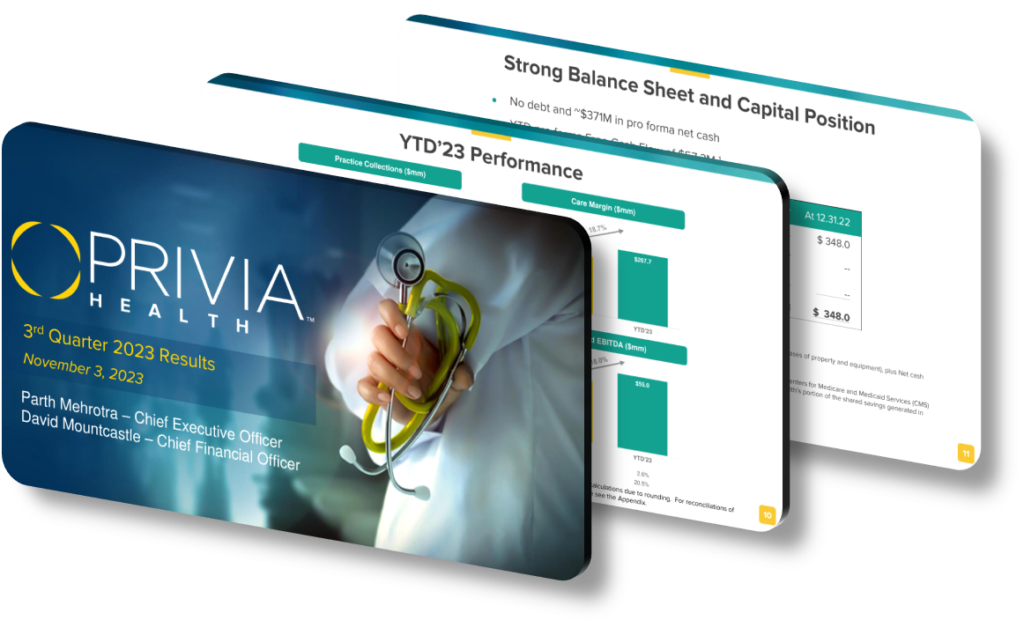 Privia Health's Q3 2023 Presentation Design: A Growth Communication ...