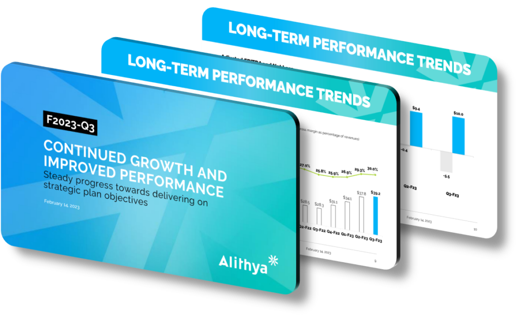 Alithya's Q3 F2023 Presentation Design: Strategic Growth Highlights ...
