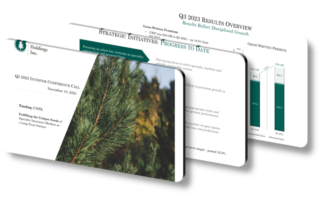 Conifer Holdings' Presentation Design: Key Insurance Solutions ...