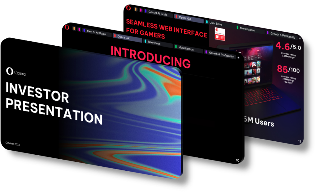 Opera Limited's Innovative Presentation Design | SlideGenius