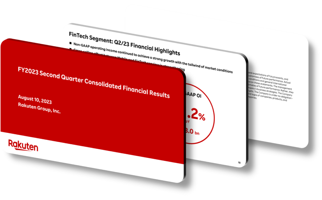 What Makes Rakuten's FY2023 Q2 Presentation Design Effective in ...