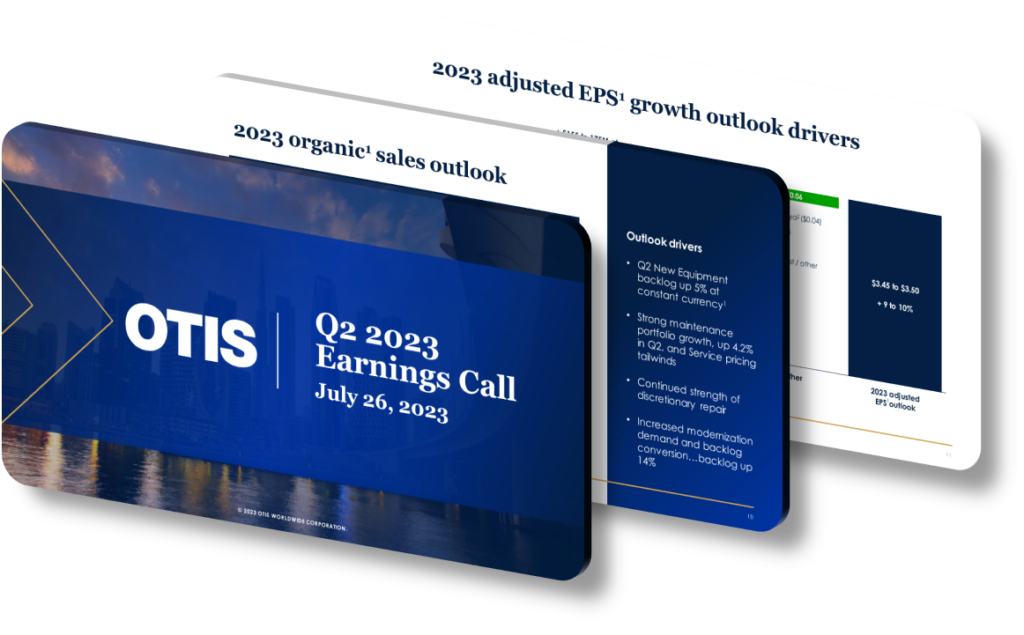 Why Does Otis Worldwide's Presentation Design Enhance Key Q2 2023 ...