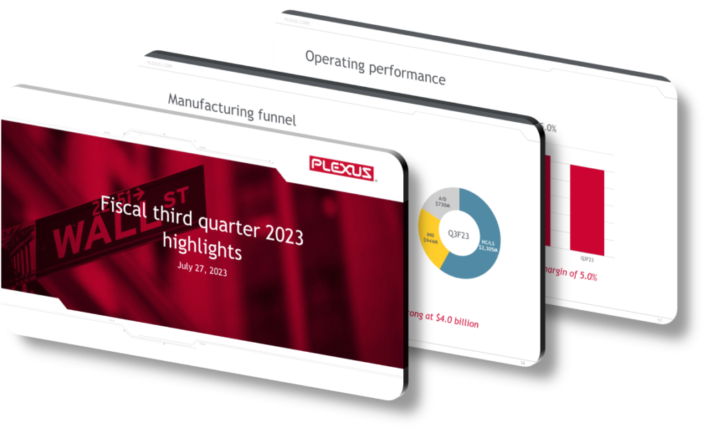 Plexus Corp. Presentation Design: Communicating Achievements | SlideGenius