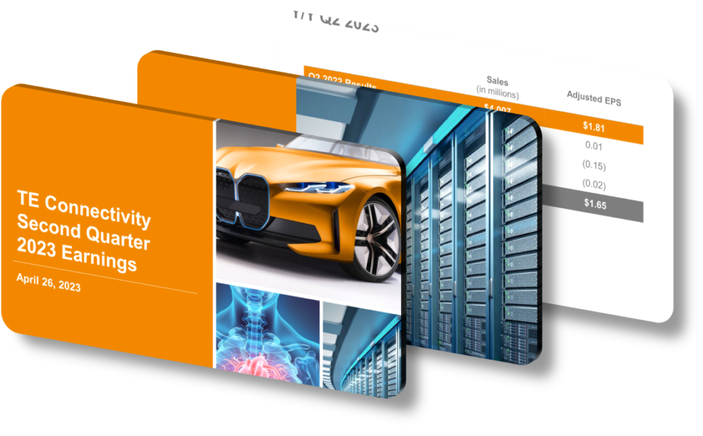 TE Connectivity's 2023 Presentation: Key Innovations & Growth - SlideGenius