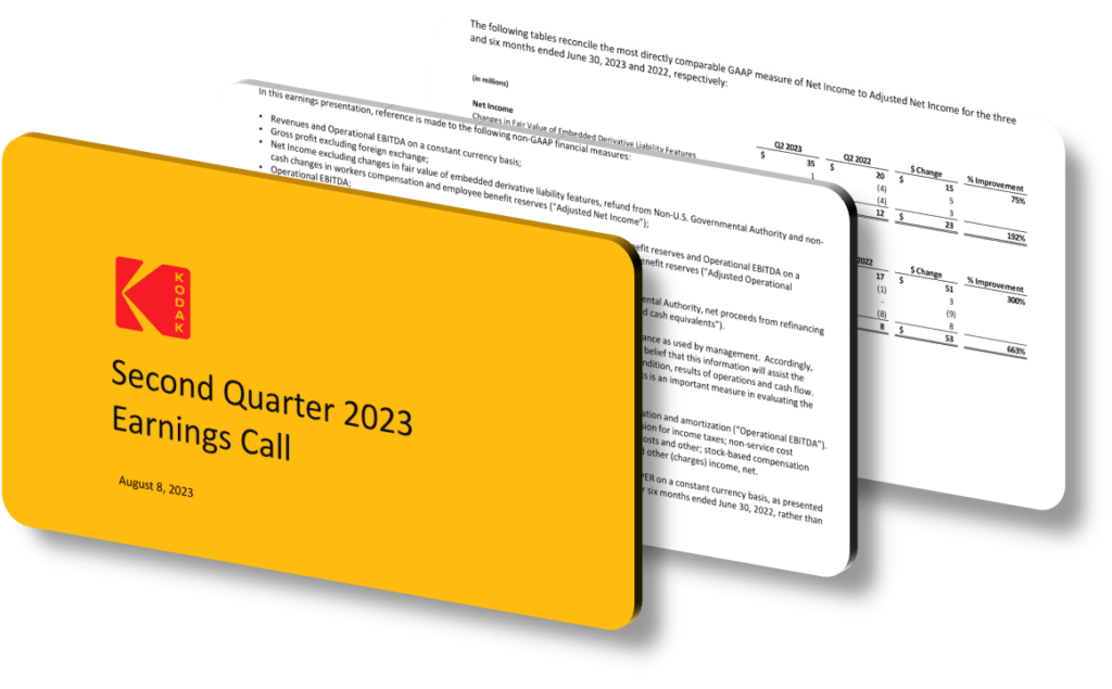 Effective Q2 2023 Kodak Presentation Design: Key Insights - SlideGenius
