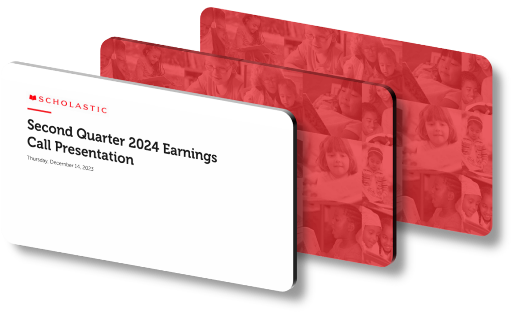 Q2 2024 Earnings Insights: Key Design Elements by Scholastic | SlideGenius