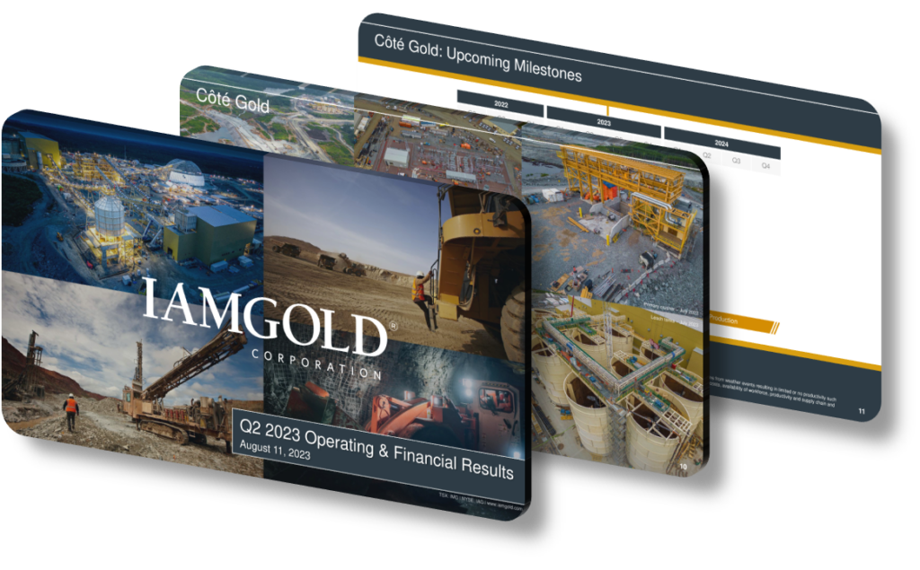 IAMGOLD Q2 2023 Performance: Presentation Design Highlights | SlideGenius