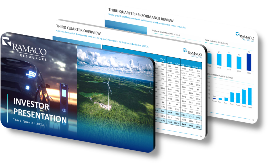 Q3 2023 Ramaco Resources Presentation: Coal & REE Growth Highlights | SlideGenius