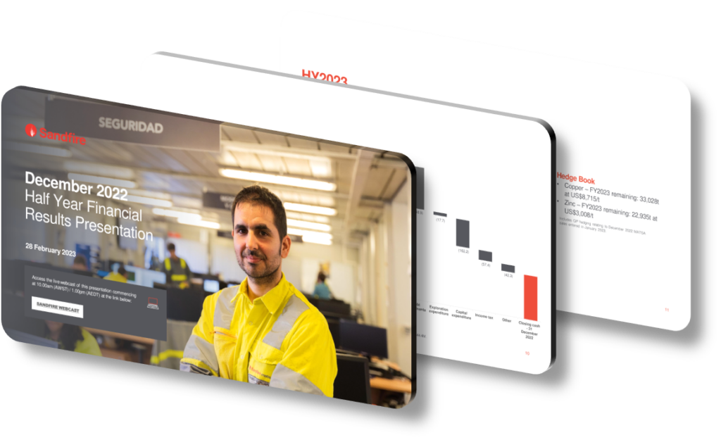 Sandfire Resources' Financial Insights through Presentation Design ...