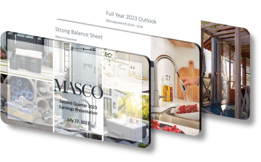 What Makes Masco Corporation's Q2 2023 Presentation Design Effective in ...