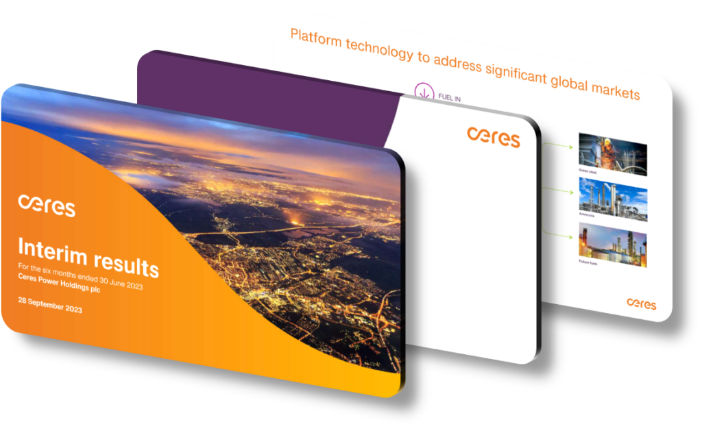 Ceres Power's Fuel Cell Innovations: Presentation Design | SlideGenius