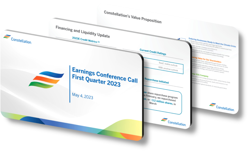 ESG Strategies in Constellation Energy's 2023 Presentation - SlideGenius