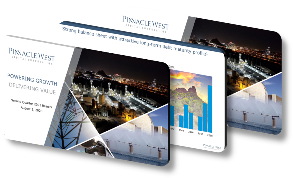 Effective Q2 2023 Presentation Design: Key Insights by Pinnacle West | SlideGenius