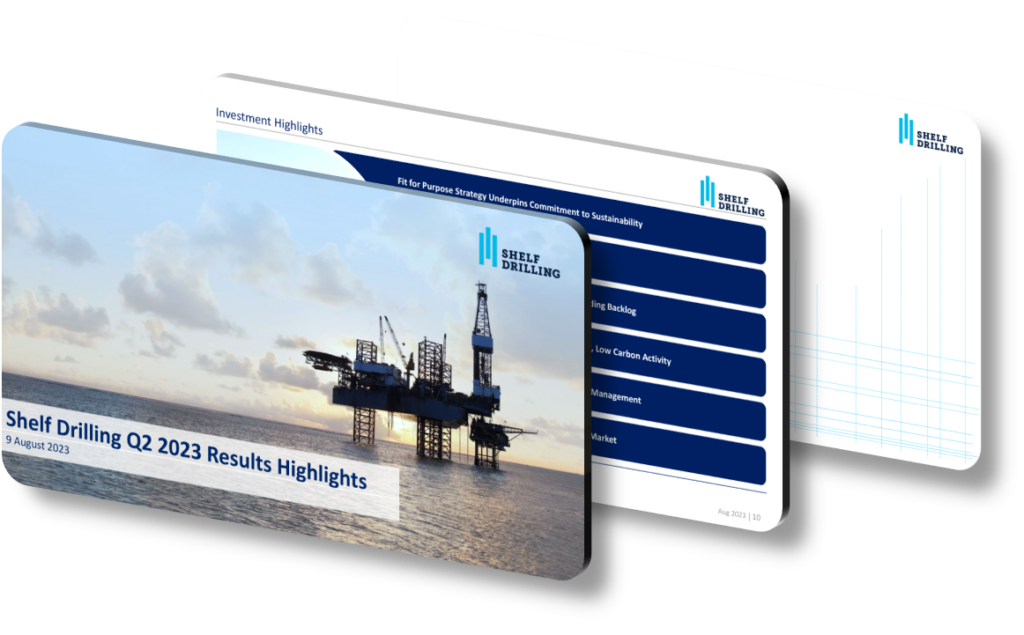 Q2 2023 Success: Shelf Drilling's Presentation Design - SlideGenius