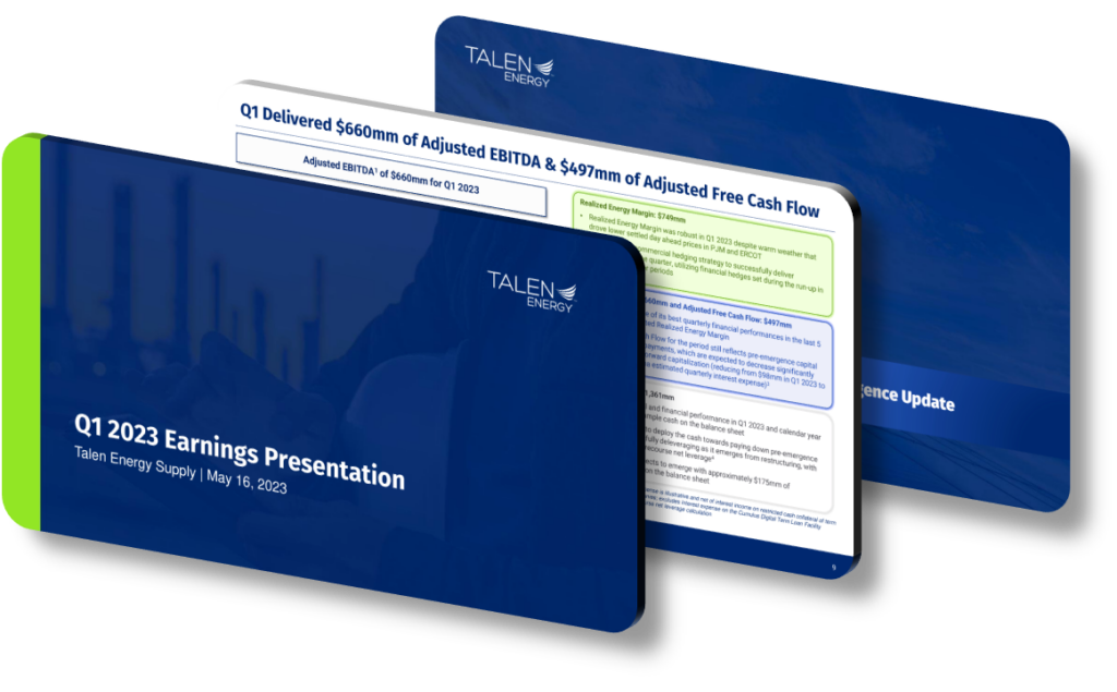 Q1 2023 Talen Energy Supply Presentation Design: Highlighting Key ...