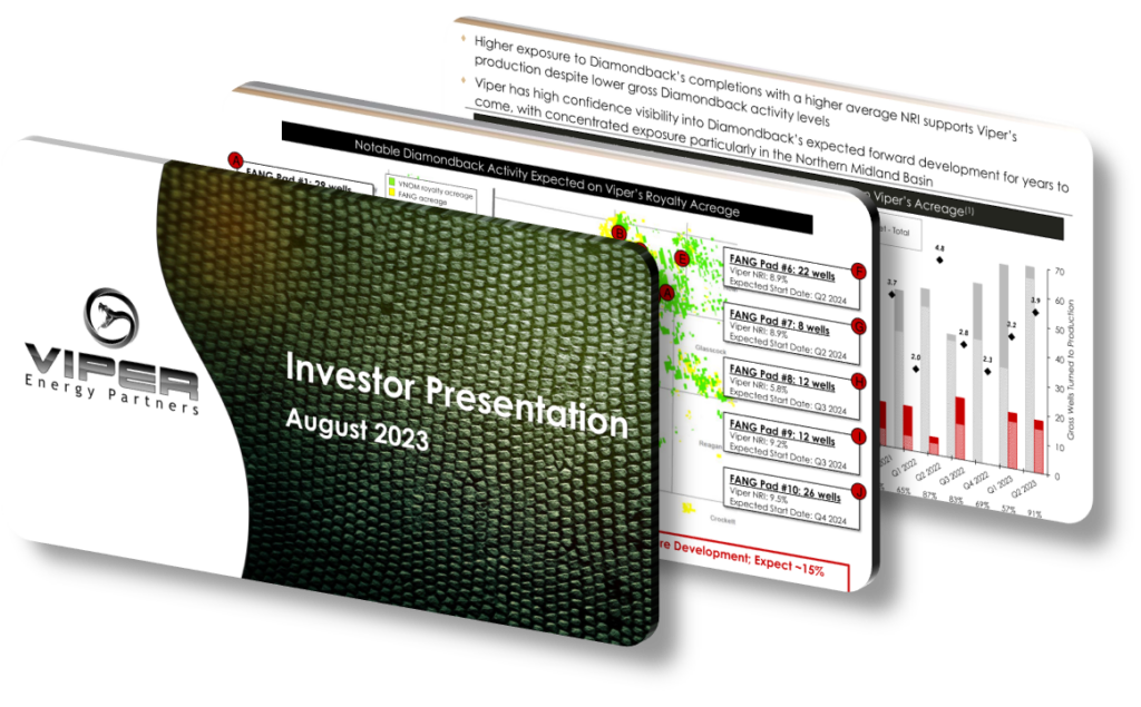Viper Energy's Aug 2023 Presentation: Key Investment Insights | SlideGenius