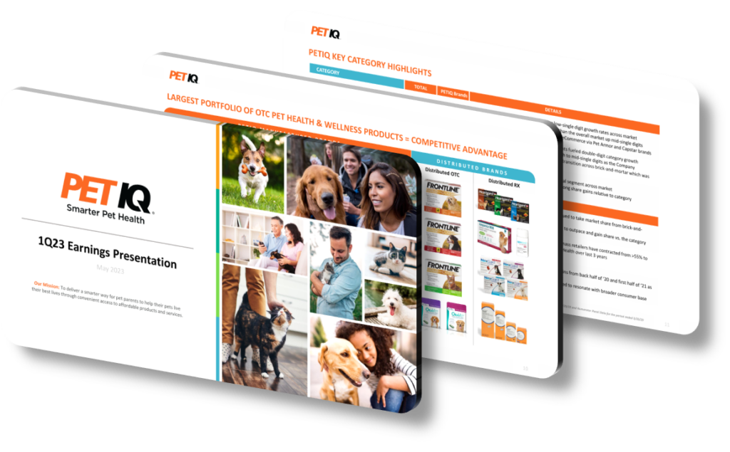 Effective Pet Care Solutions: PetIQ's Presentation Design | SlideGenius