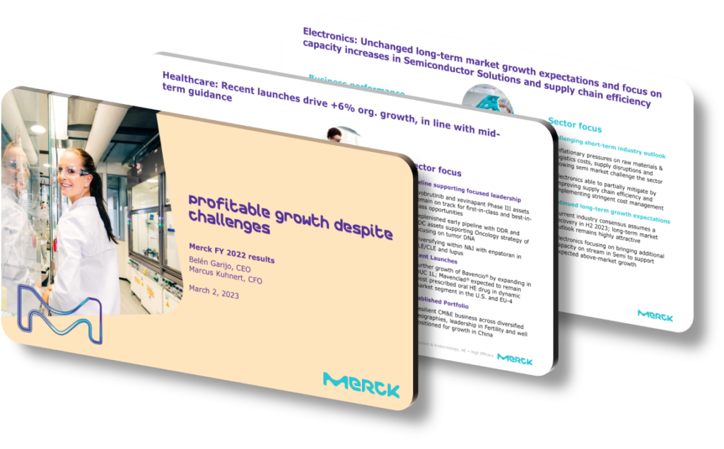 Merck KGaA's FY 2022 Presentation Design: Unveiling Key Growth Insights ...