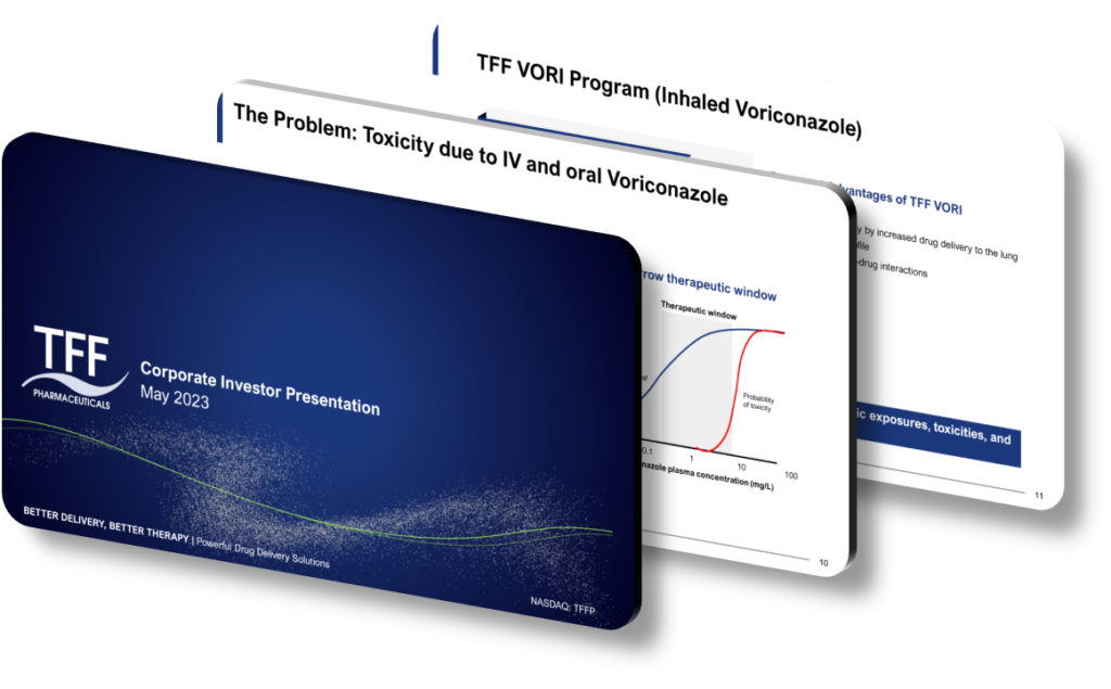 May 2023 TFF Pharmaceuticals Presentation: Impact of TFF Technology