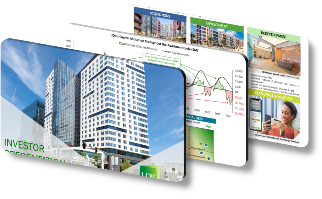 Effective Presentation Design: UDR's 1Q 2023 Key Information Delivery ...
