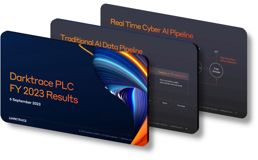 AI Cybersecurity Innovations in Darktrace's Presentation Design | SlideGenius