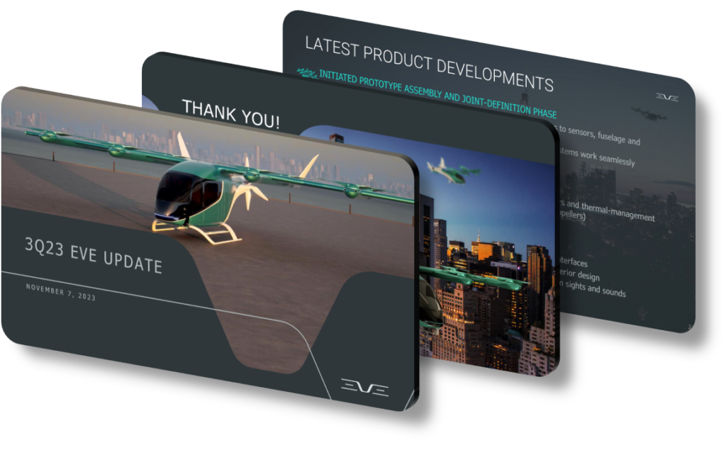 Eve Holding's eVTOL & UAM Presentation Design Advancements | SlideGenius