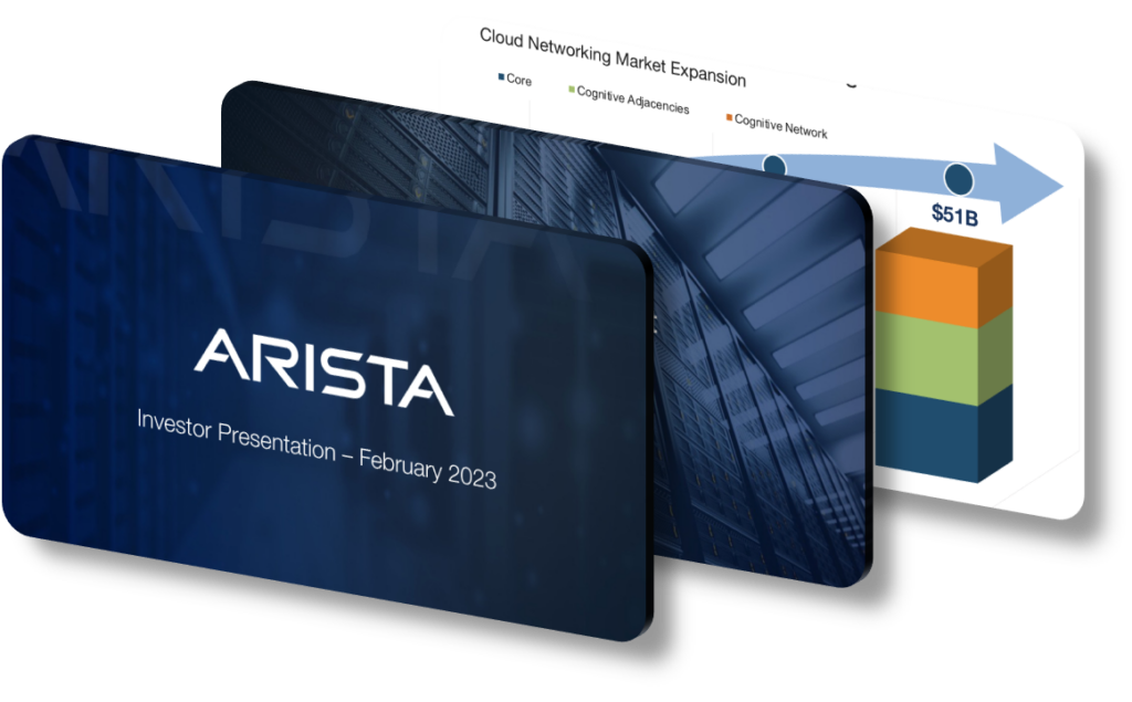 Arista Networks' Leadership Displayed in Presentation Design | SlideGenius